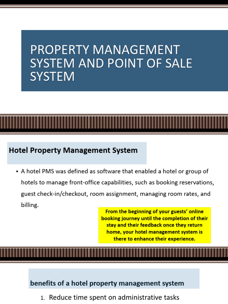 Property Management System and Point of Sale System | PDF | Point Of ...