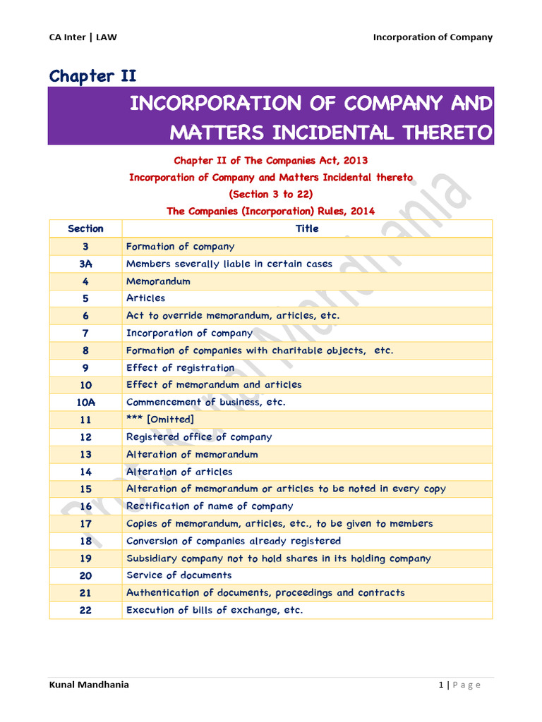 Chp. 2.incorporation | PDF | Liquidation | License