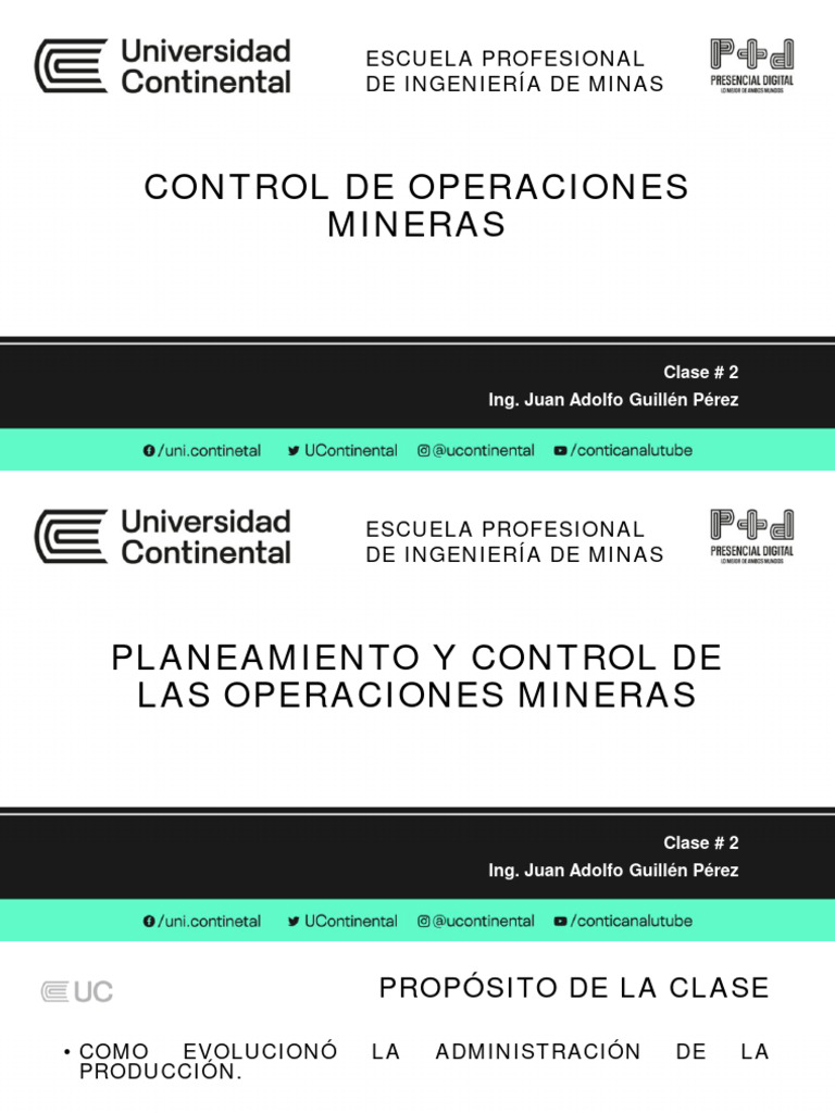 Videoclase 2022 - Planeamiento y Control de Las Operaciones Mineras ...