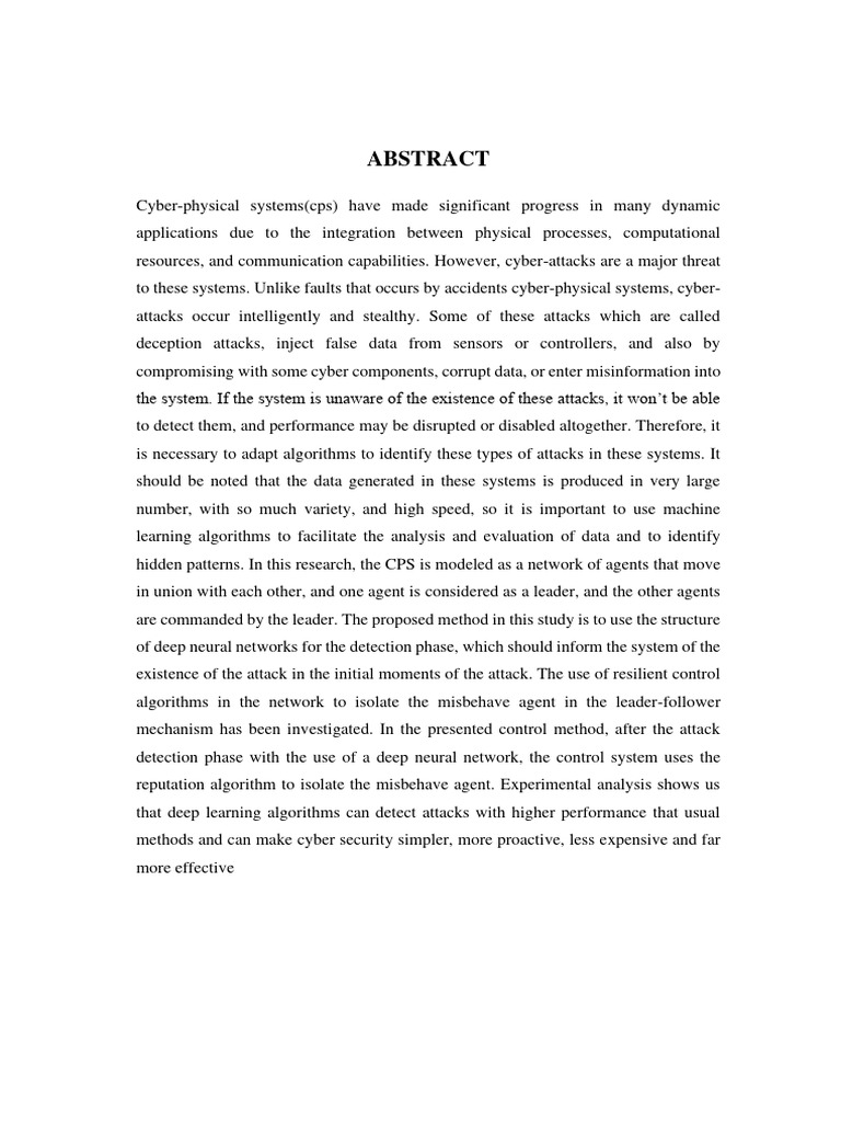 Detection Of Cyber Attacks Using Ai Pdf Object Oriented Programming Applied Mathematics 5213