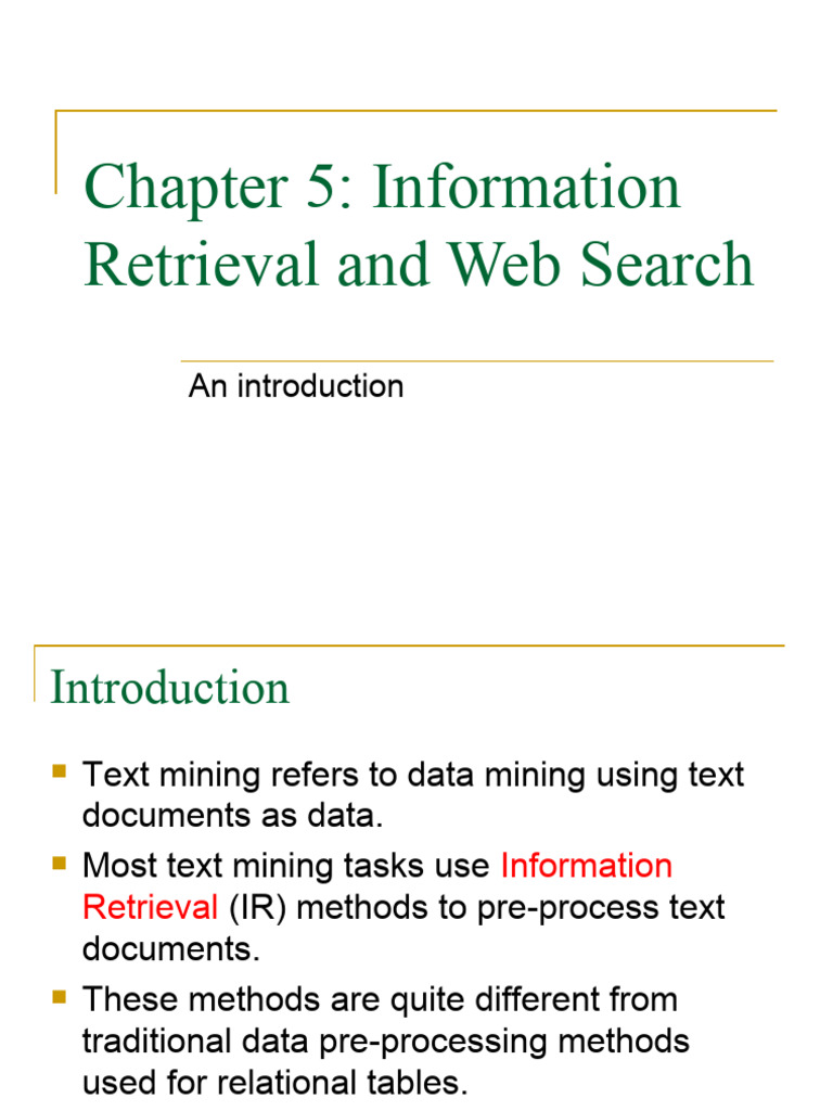 CS583 Info Retrieval | PDF | Information Retrieval | Search Engine Indexing