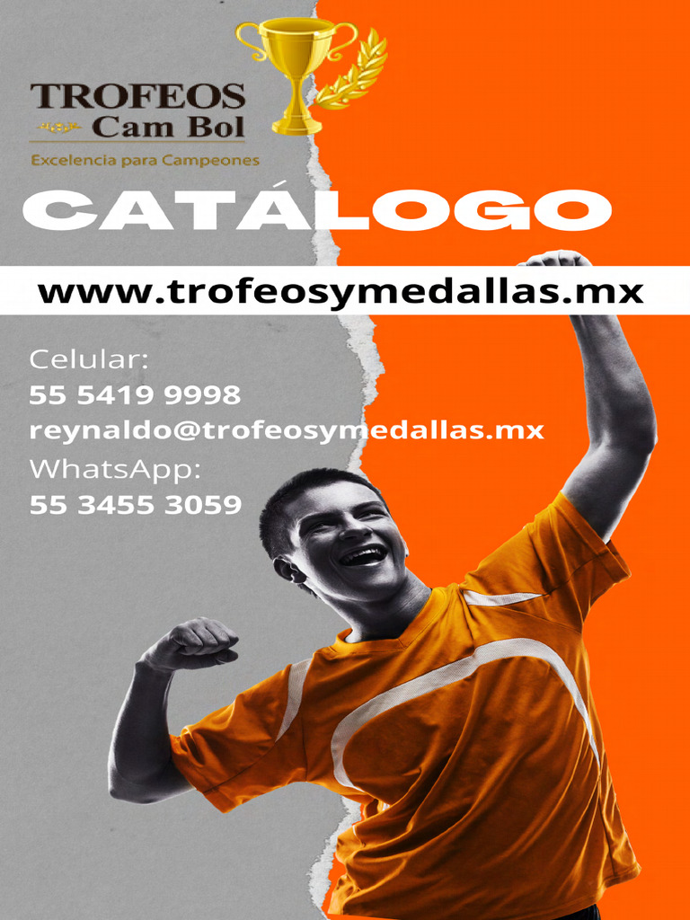 Catalogo Trofeos y Medallas Cambol WWW - Trofeosymedallas.mx HD | PDF