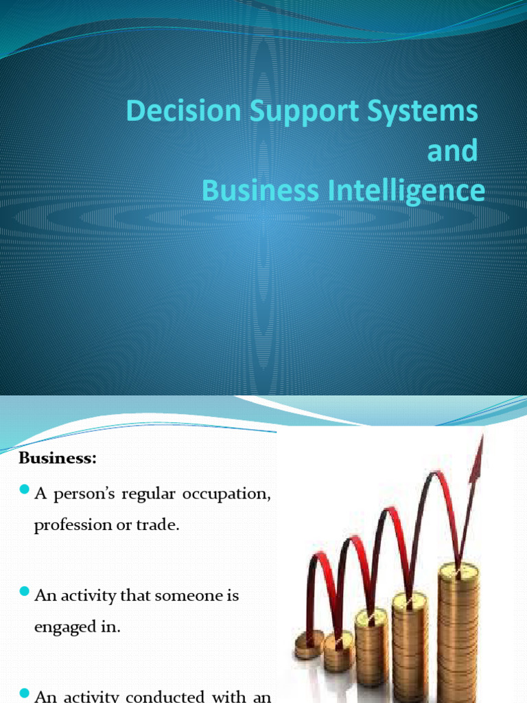 1. Decision Support Systems and Business Intelligence | PDF | Business ...