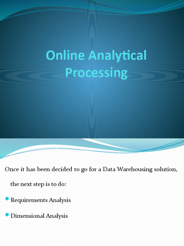 Data Warehouse Requirements Analysis | PDF | Data Warehouse | Data ...