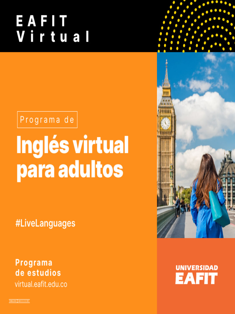 Brochure Programa de Inglés Virtual para Adultos JUN 2023 | PDF | Aprendizaje | Ciencia cognitiva