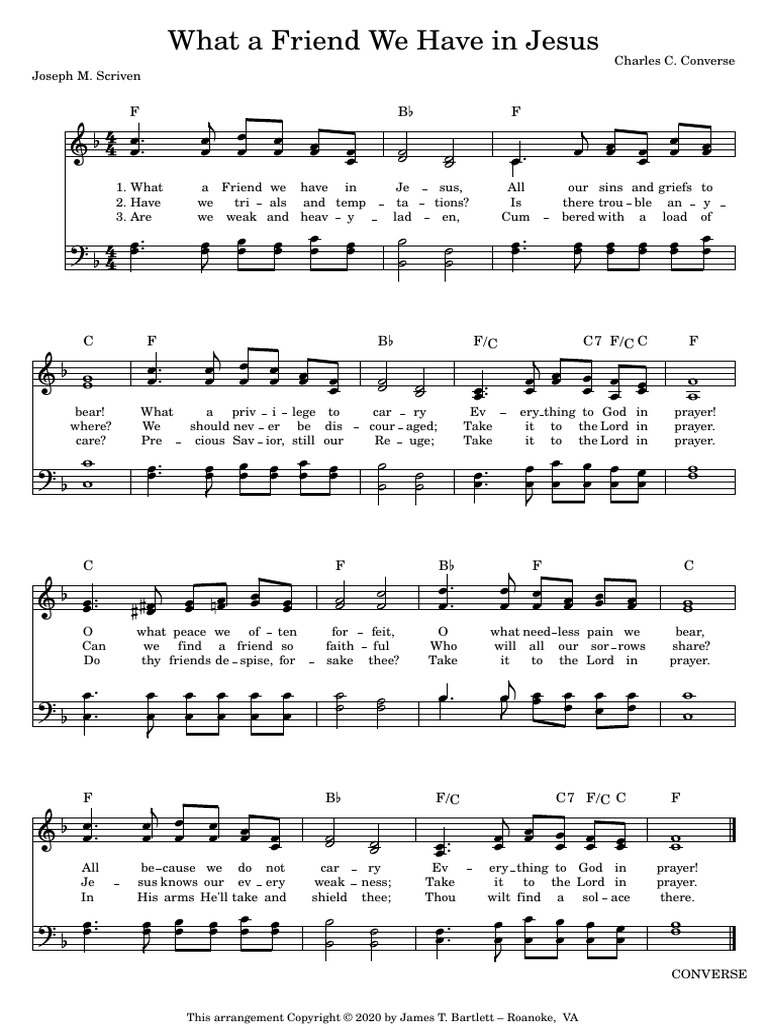 What A Friend We Have in Jesus | PDF