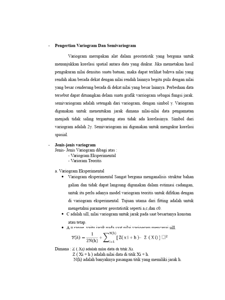 274429458-Pengertian-Variogram-Dan-Semivariogram | PDF