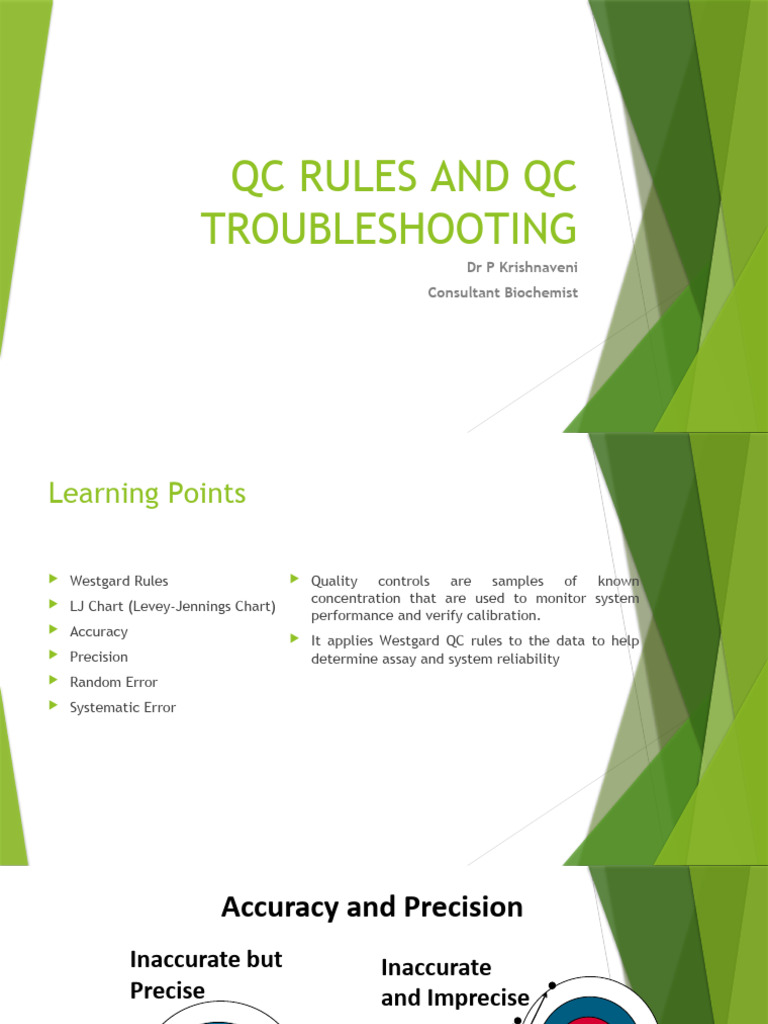 Westgard QC Rules and Troubleshooting Guide | PDF | Observational Error ...