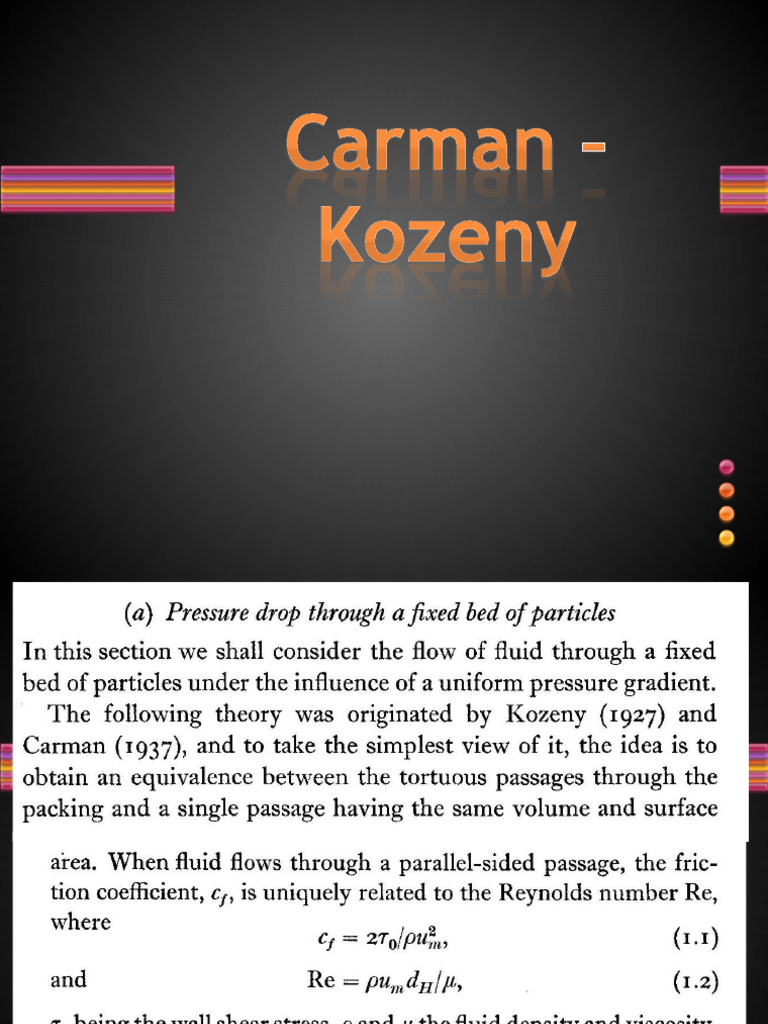Carman Kozeny Derivation | PDF