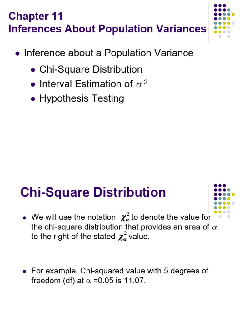 Session13 - Inferences From Population Variances | Download Free PDF ...