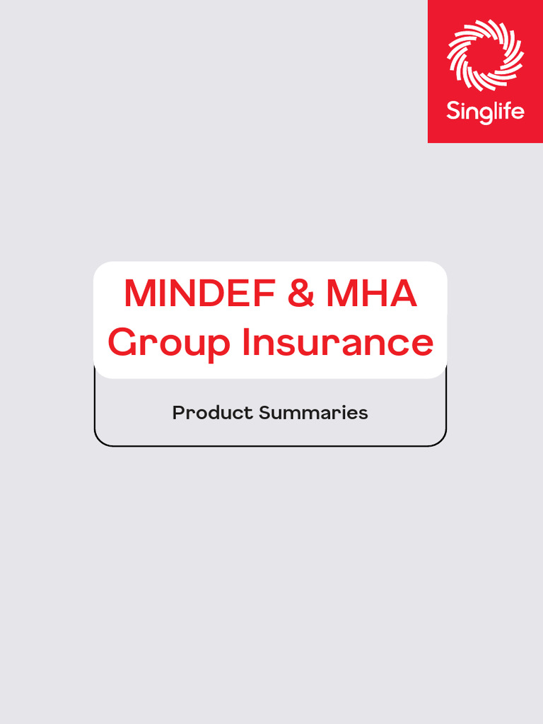 Mindef Mha Product Summary | PDF | Insurance | Life Insurance