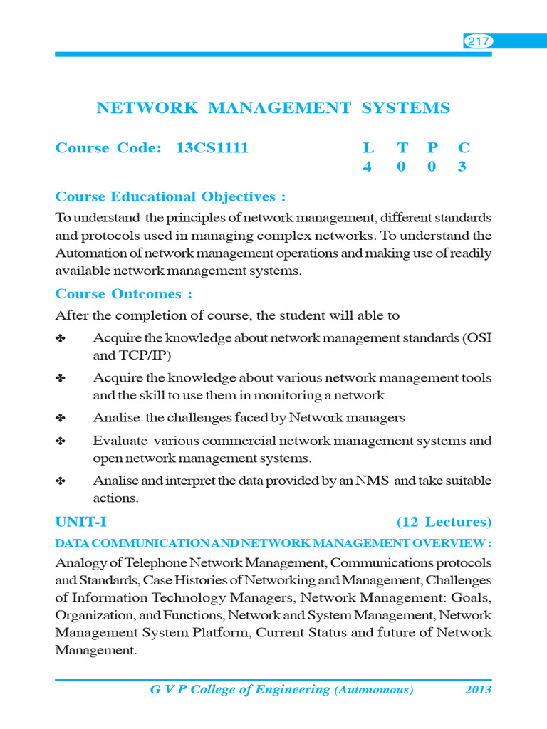 Network Management Systems | PDF | Computer Network | Information