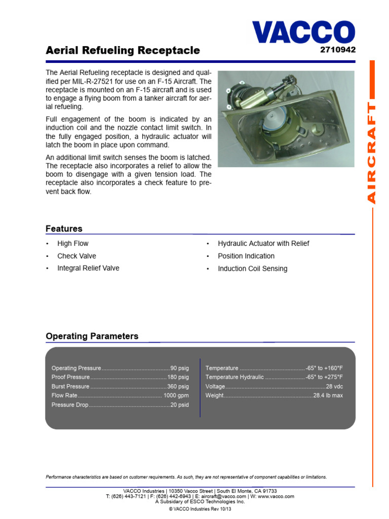Aerial Refueling Receptacle for F-15 | PDF | Aerial Refueling ...