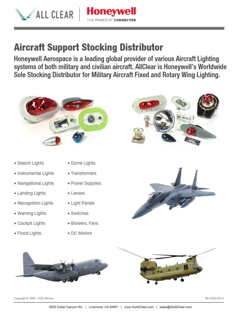 AC Honeywell Lighting | Download Free PDF | Aviation | Transport
