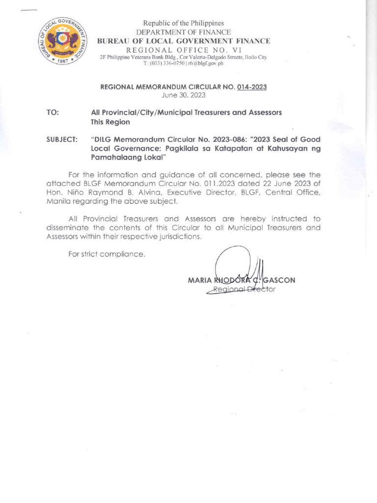 Rmc No 014 2023 Dilg Memorandum Circular No 2023 086 2023 Sglg Pdf Taxes Sanitation