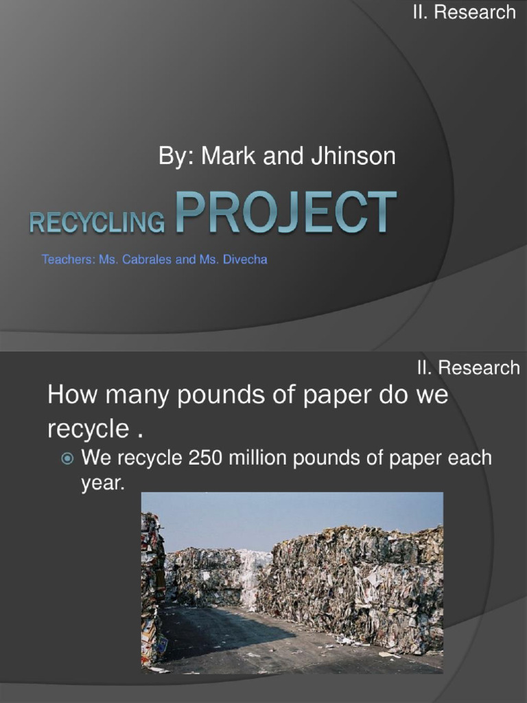 Project On Recycling | PDF