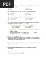 Direct and Inverse Proportion - Worksheet | PDF
