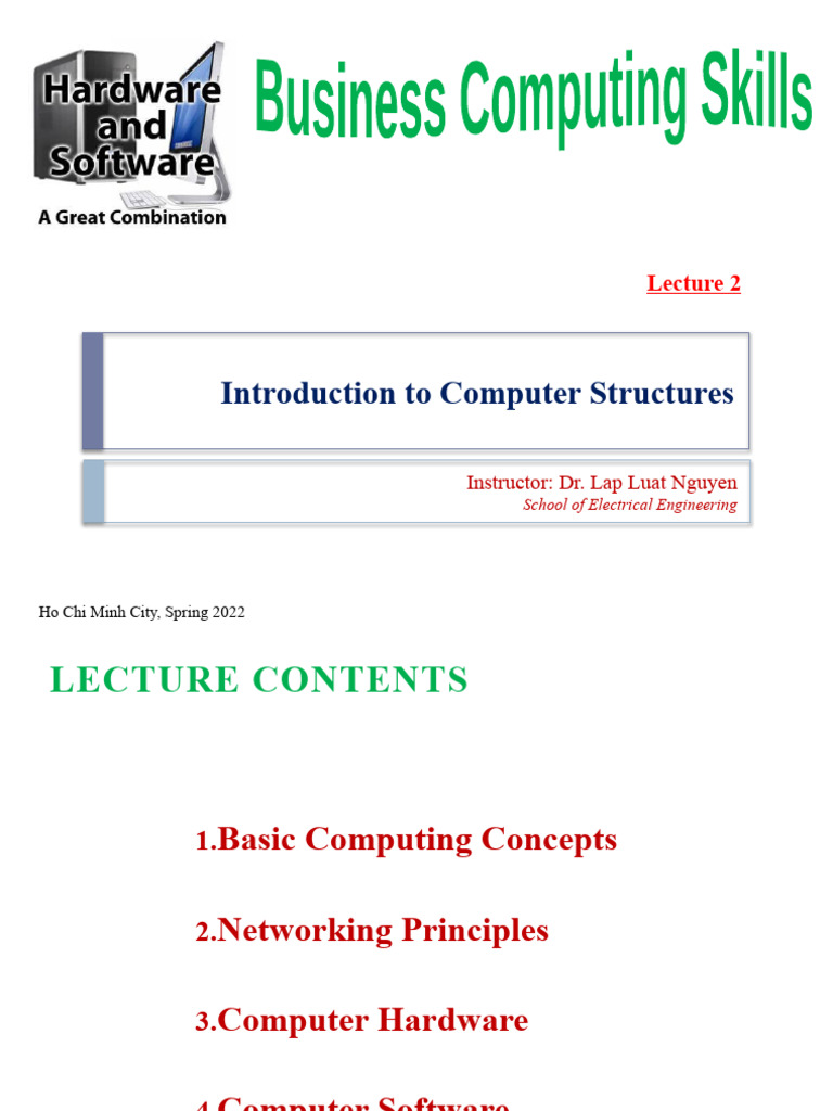 Lecture 2-Introduction To Computer Systems | PDF | Computer Data Storage | Internet Access