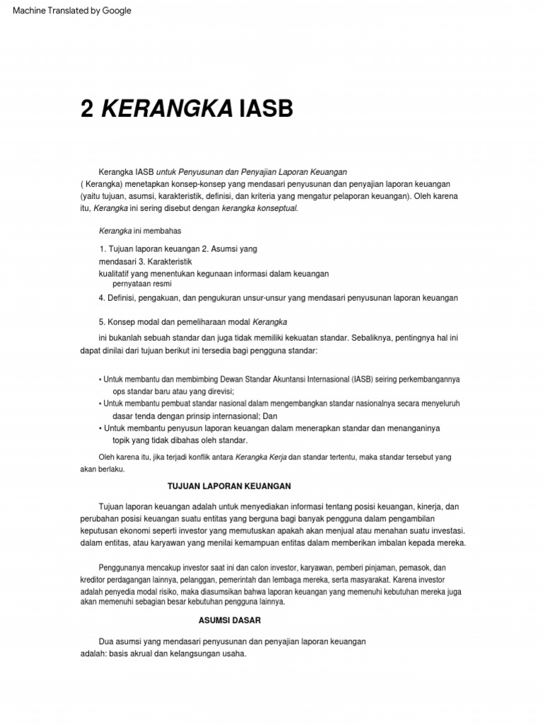 Iasb Framework | PDF