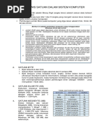 Tabel Satuan Ukuran Penyimpanan Data | PDF