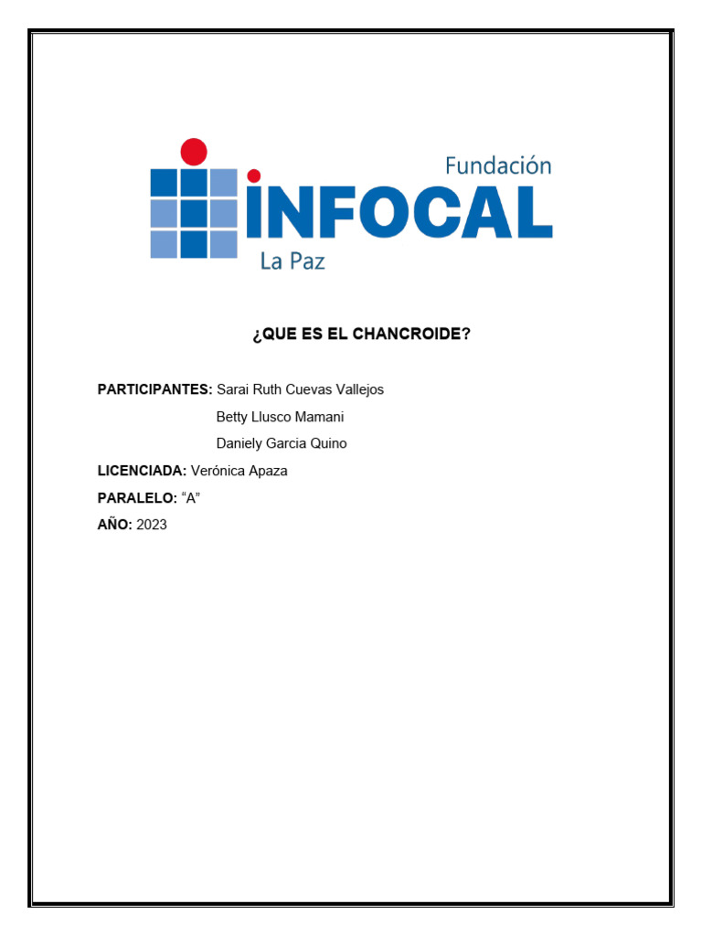 Chancroide: Síntomas y Prevención | PDF | Infección transmitida ...