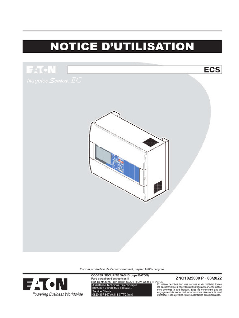 Eaton Ecs Cmsi Sensea256.Ec 9 Manual | PDF