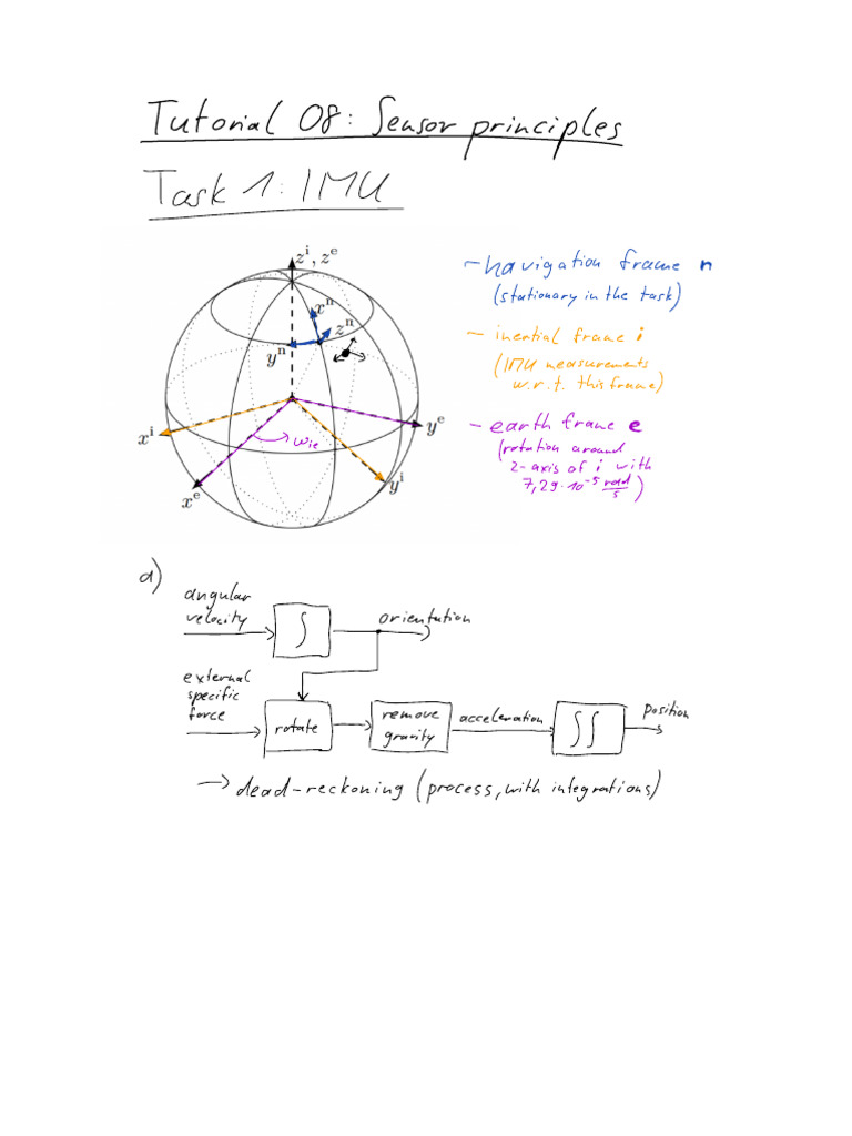 Tutorial08 Solution | PDF | Acceleration | Inertial Navigation System