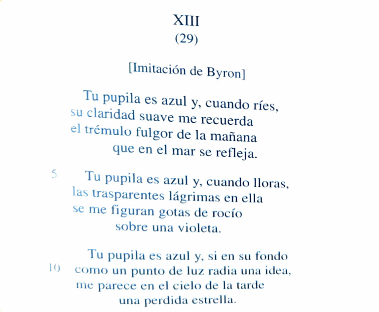 Bécquer Rima XIII | PDF
