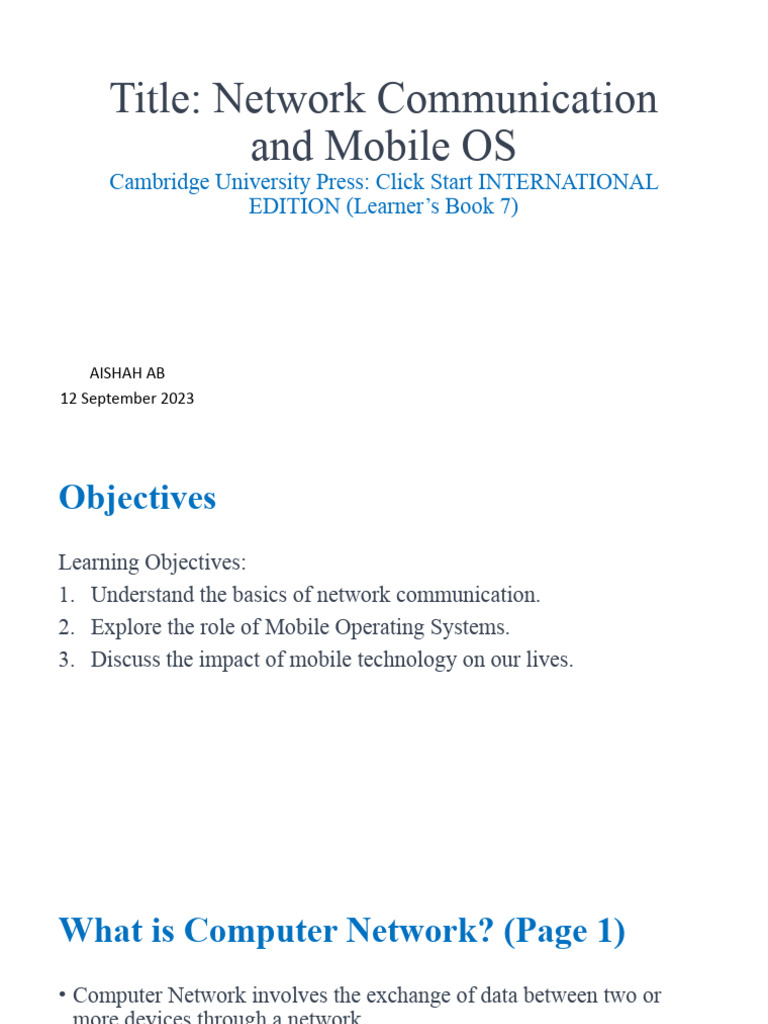 Understanding Computer Networks | PDF | Computer Network | Network Topology