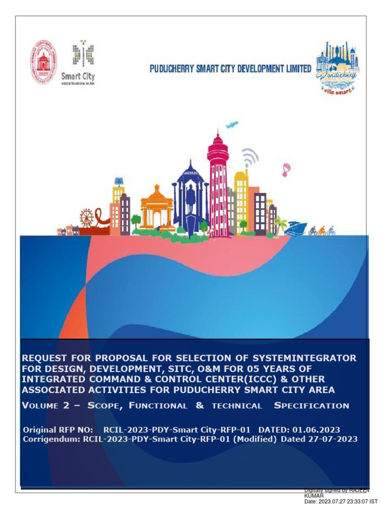 RFP for Integrated Command Center Design | PDF | Network Switch | Computer Network