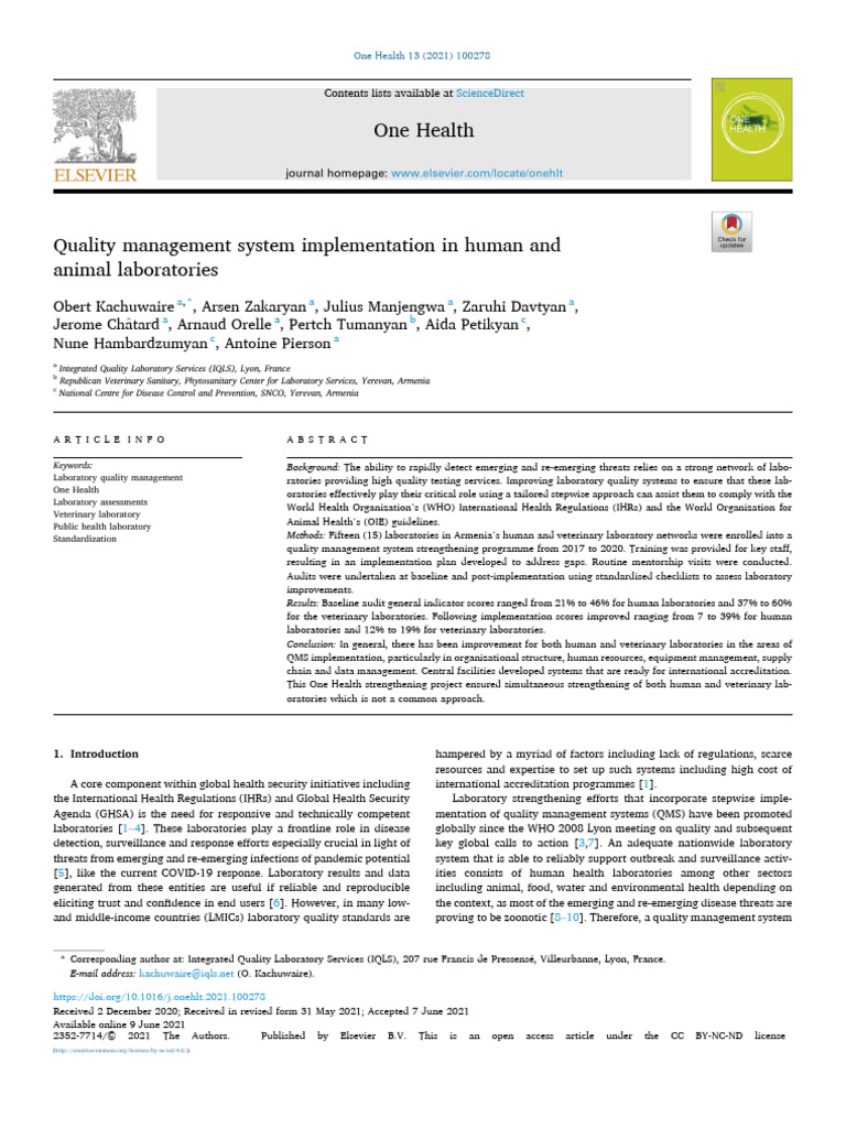 QMS Implementation | PDF | Laboratories | Medicine
