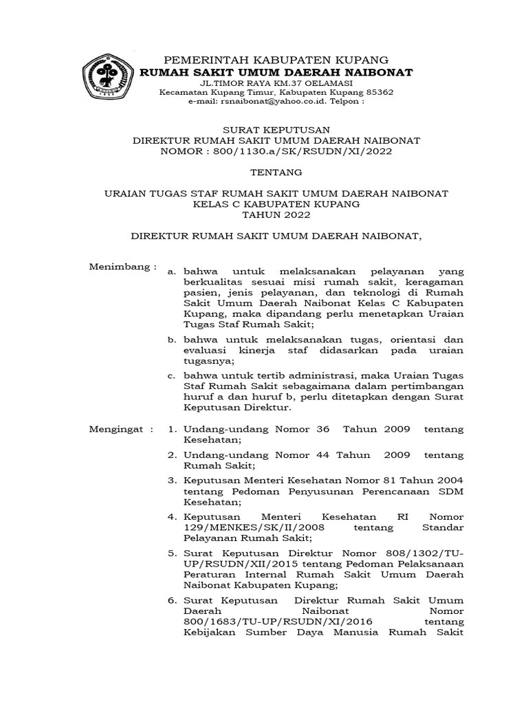 SK Uraian TUgas | PDF