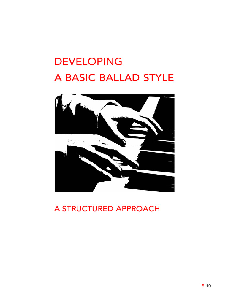 Lesson 3 - Basic Ballad Style - A Structured Approach | PDF | Chord ...