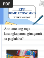 EPP 4 - Mga Kagamitan Sa Pananahi | PDF