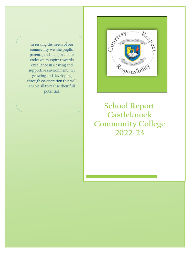School Report Castleknock Community College 2022-2023 | PDF | Teachers ... School Report Castleknock Community College 2022-2023 | PDF | Teachers ...