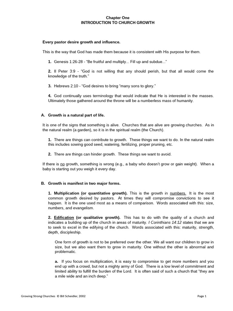 Growing Strong Churches Manual | PDF | Paul The Apostle | God