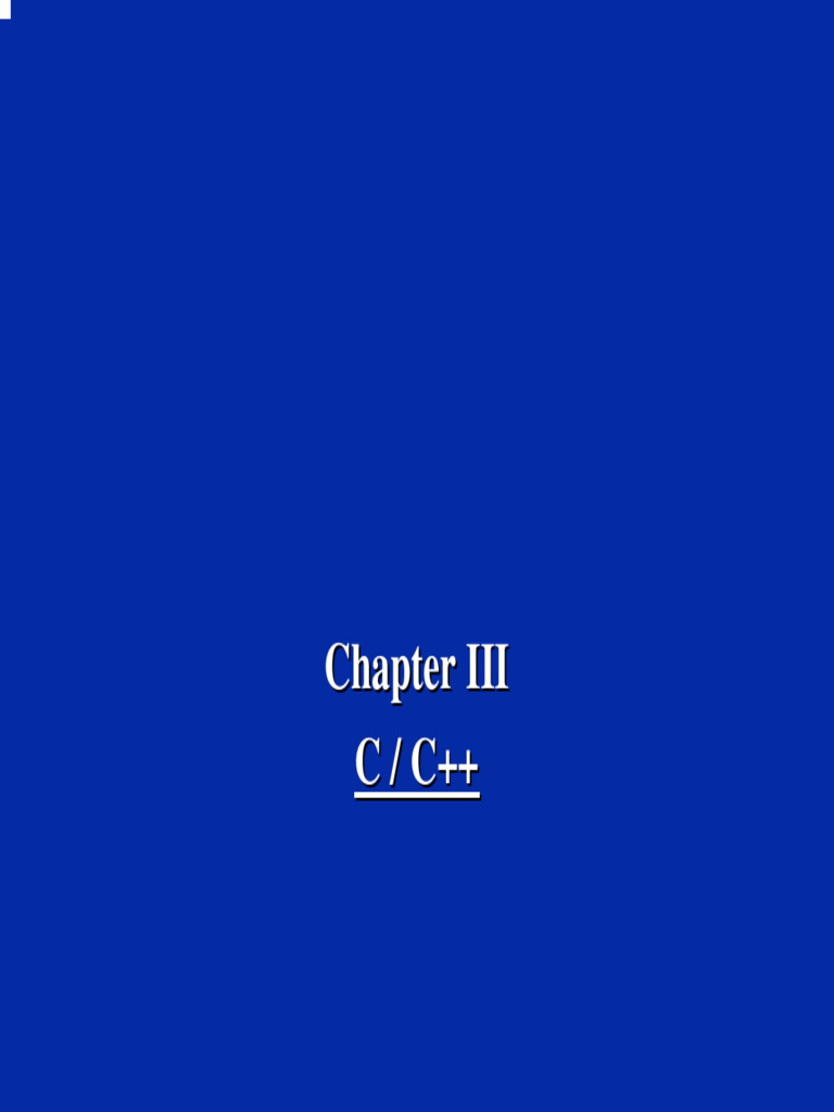 Chapter3 C | PDF | C (Programming Language) | C++ Chapter3 C | PDF | C (Programming Language) | C++