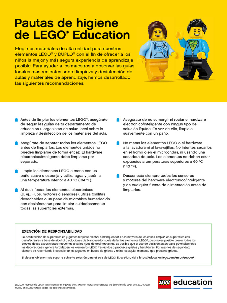 Esmx Le Lego-Education Lego-Hygiene-Guidelines Digital 1hy20 | PDF