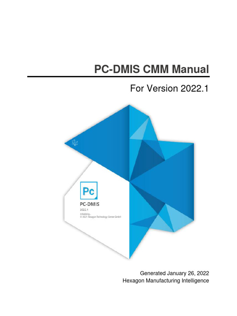 Eng Pcdmis 2022.1 CMM Manual | PDF | System Software | Software