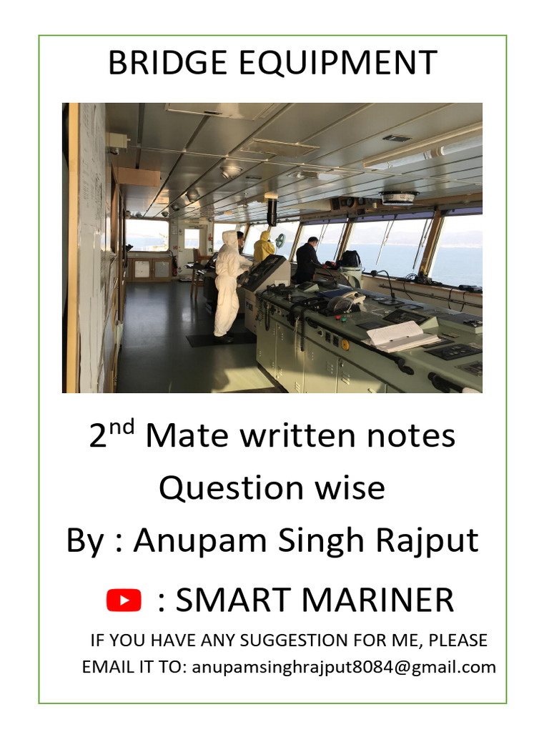 Bridge Equipment Notes for 2nd Mates | PDF | Compass | Doppler Effect