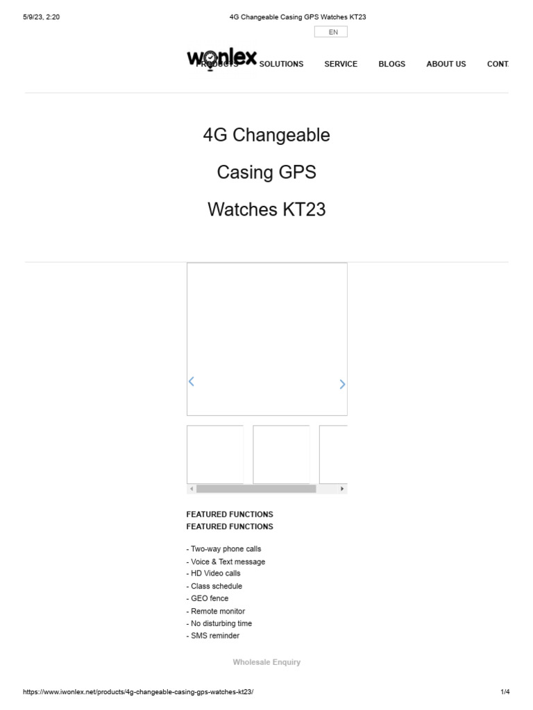 4G Changeable Casing GPS Watches KT23 | PDF | Smartwatch | Computer Science