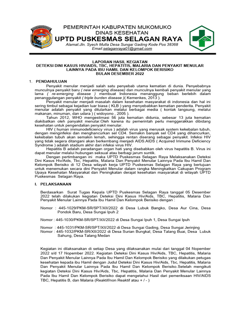 Deteksi Dini Penyakit Menular Ibu Hamil | PDF | Ilmu Sosial | Kesehatan Holistik