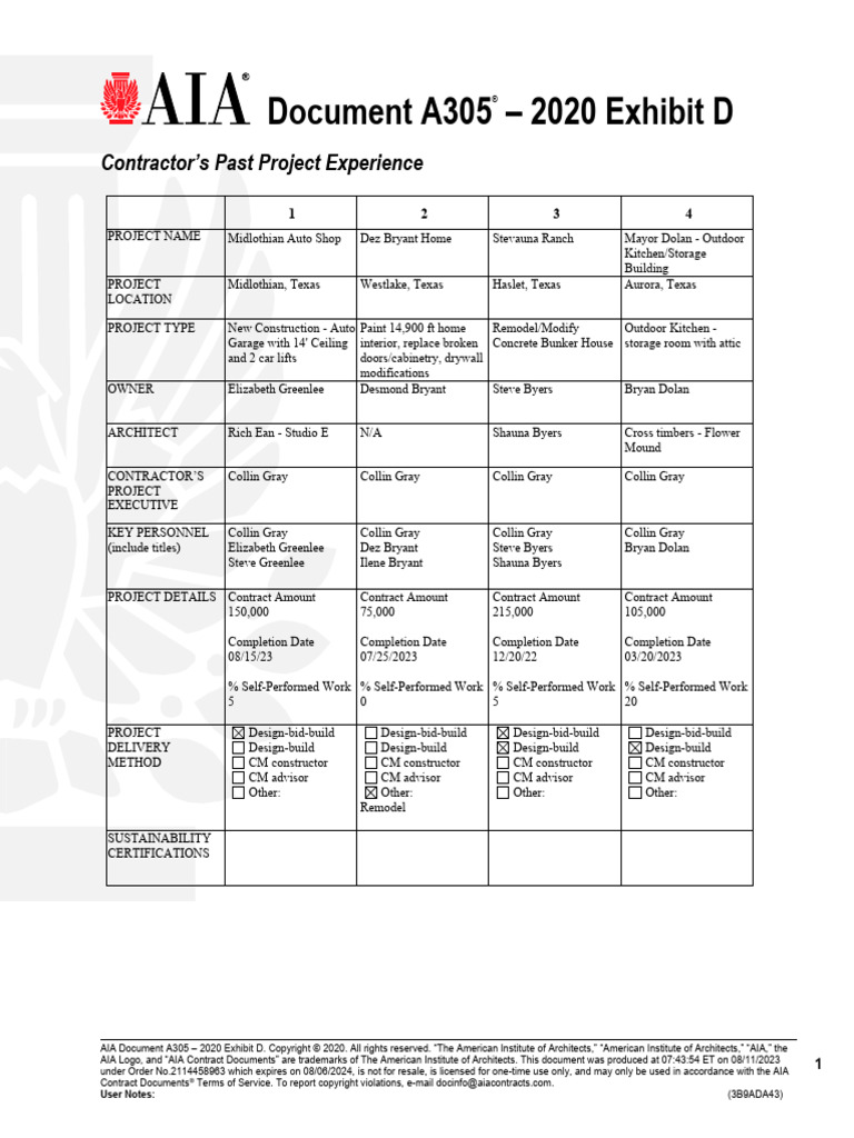 Exhibit D - Final | PDF | Building Technology | Environmental Design