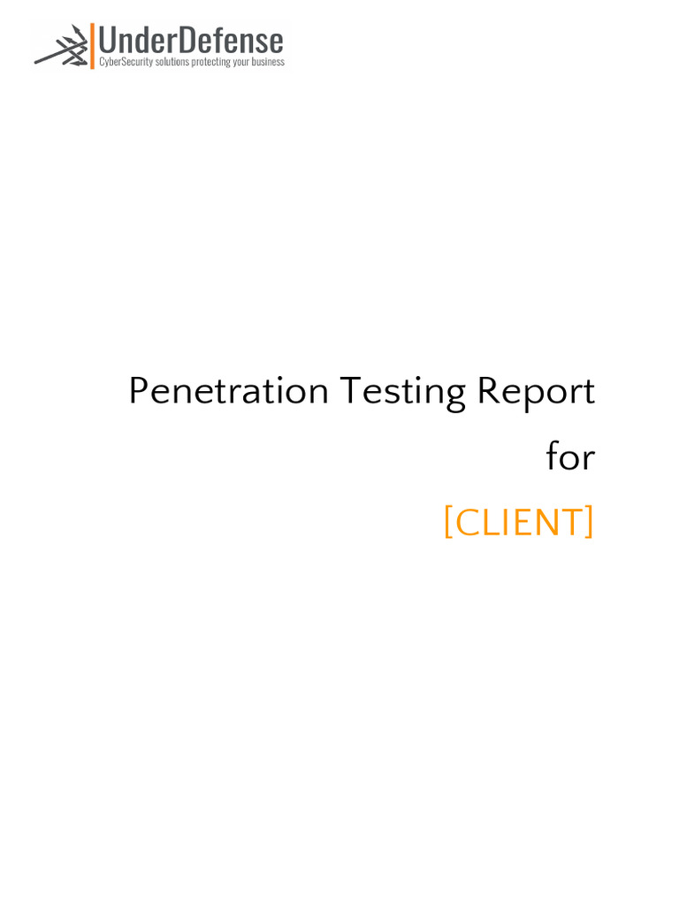 Anonymised Infrastructure Penetration Testing Report | Download Free ...