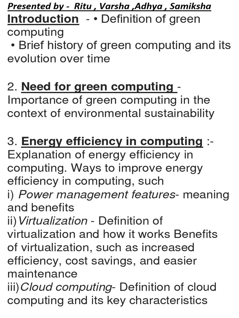 Green Computing Pdf