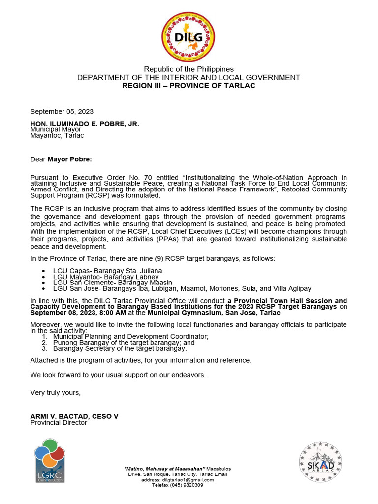 Invitation Letter | PDF