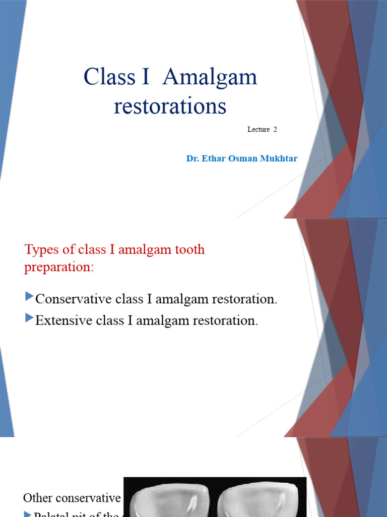 Class I Cavity Preparation-2 | PDF | Dentistry Branches | Mouth