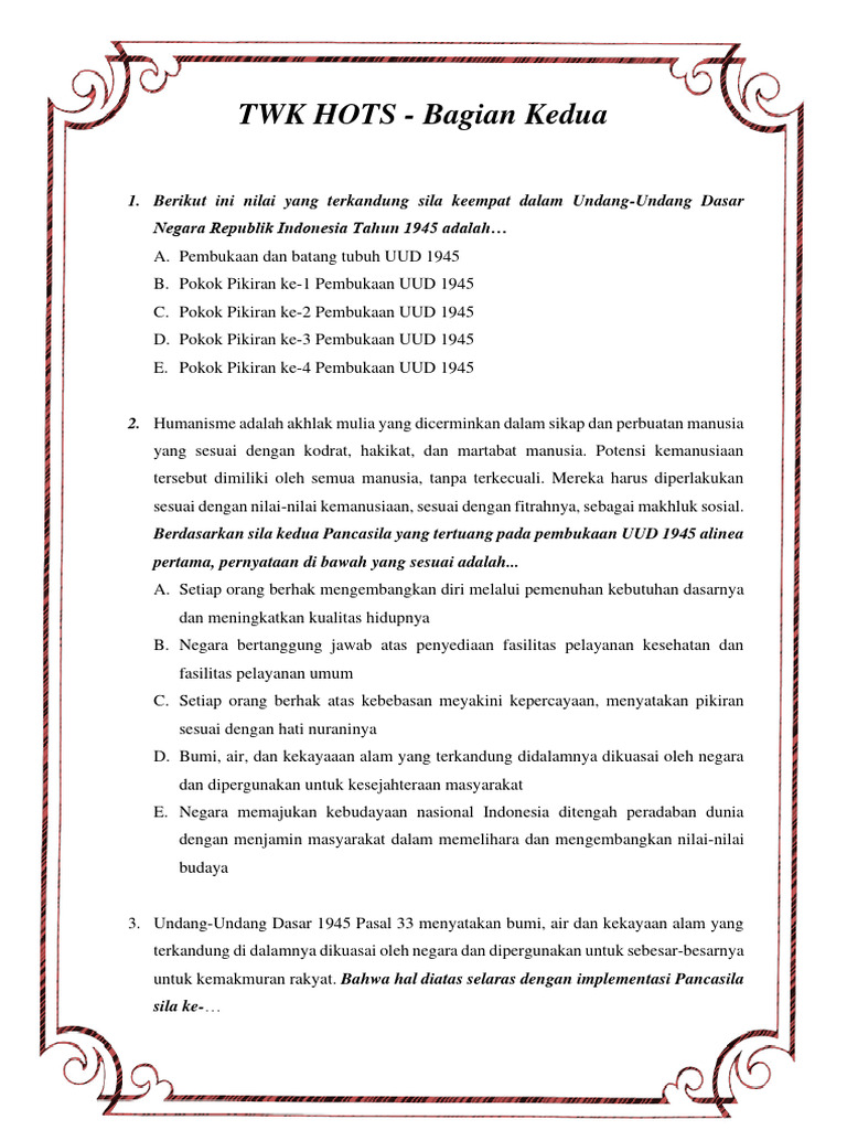 TWK HOTS 2 A - Unlocked | PDF