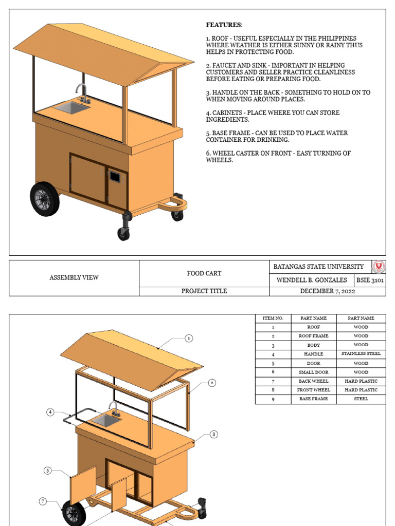 Food Cart | PDF | Manufactured Goods