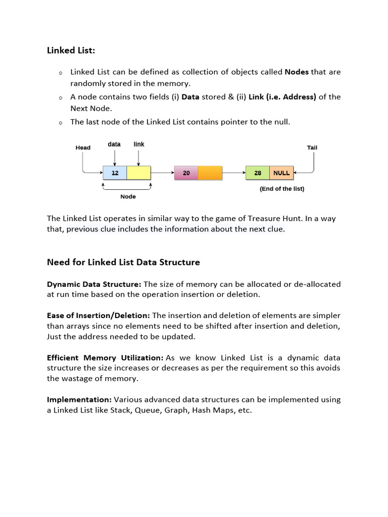 Linked List | PDF | Pointer (Computer Programming) | Applied Mathematics Linked List | PDF | Pointer (Computer Programming) | Applied Mathematics